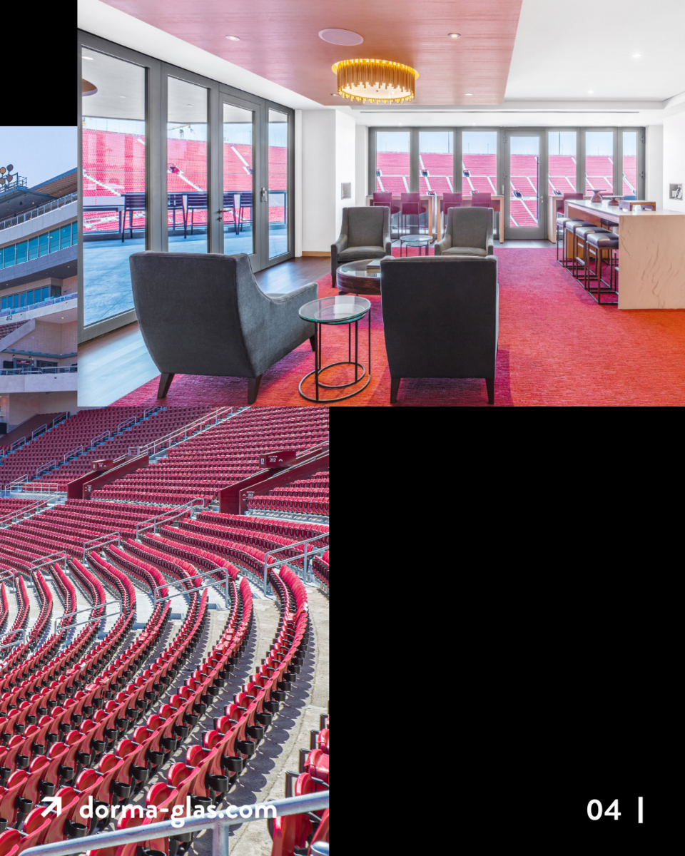 USC Coliseum Stadion | DORMA-Glas